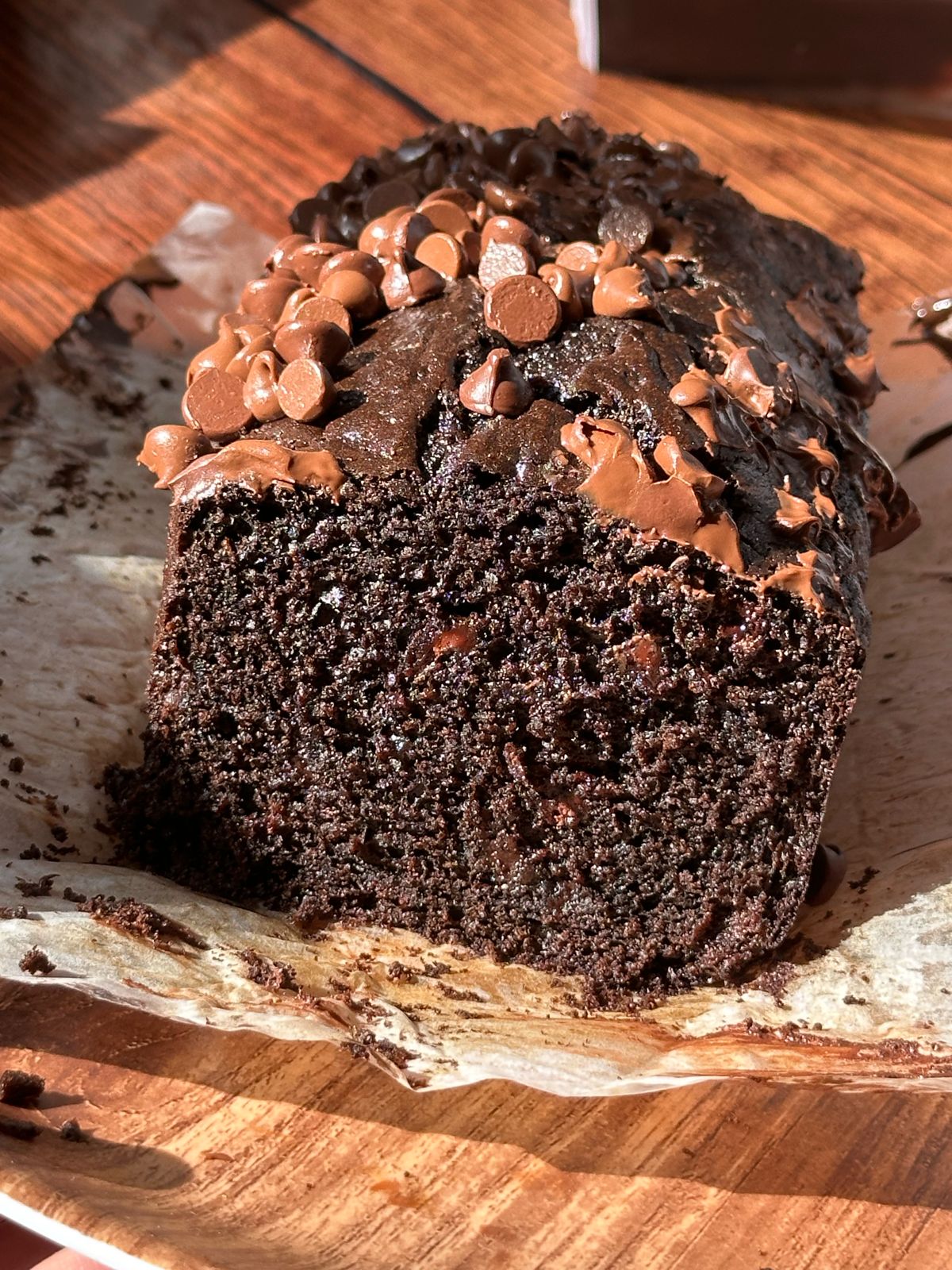 Chocolate Fudge Loaf Cake - The Fairy Who Bakes