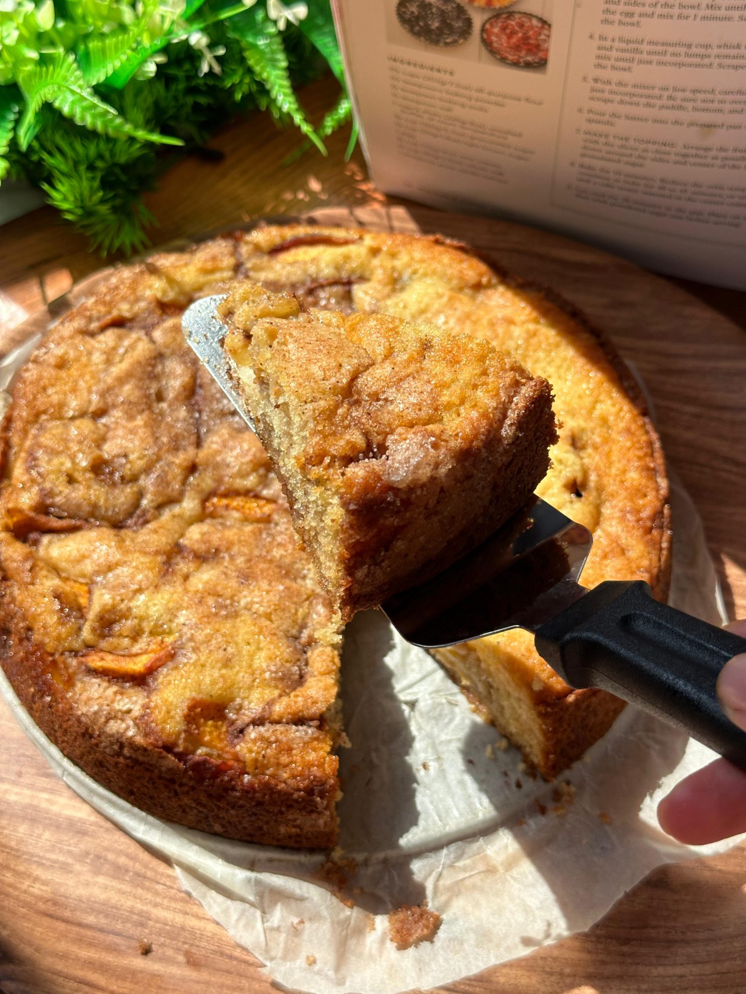 Summer Peach Cake - The Fairy Who Bakes