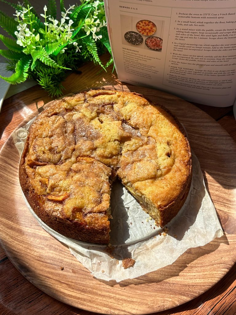Summer Peach Cake - The Fairy Who Bakes