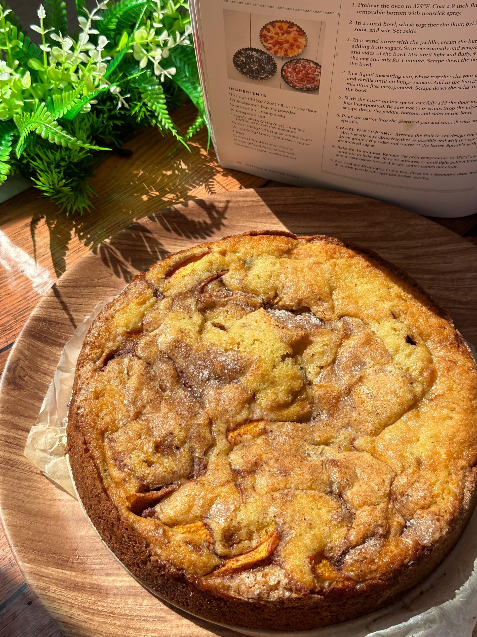 Summer Peach Cake - The Fairy Who Bakes