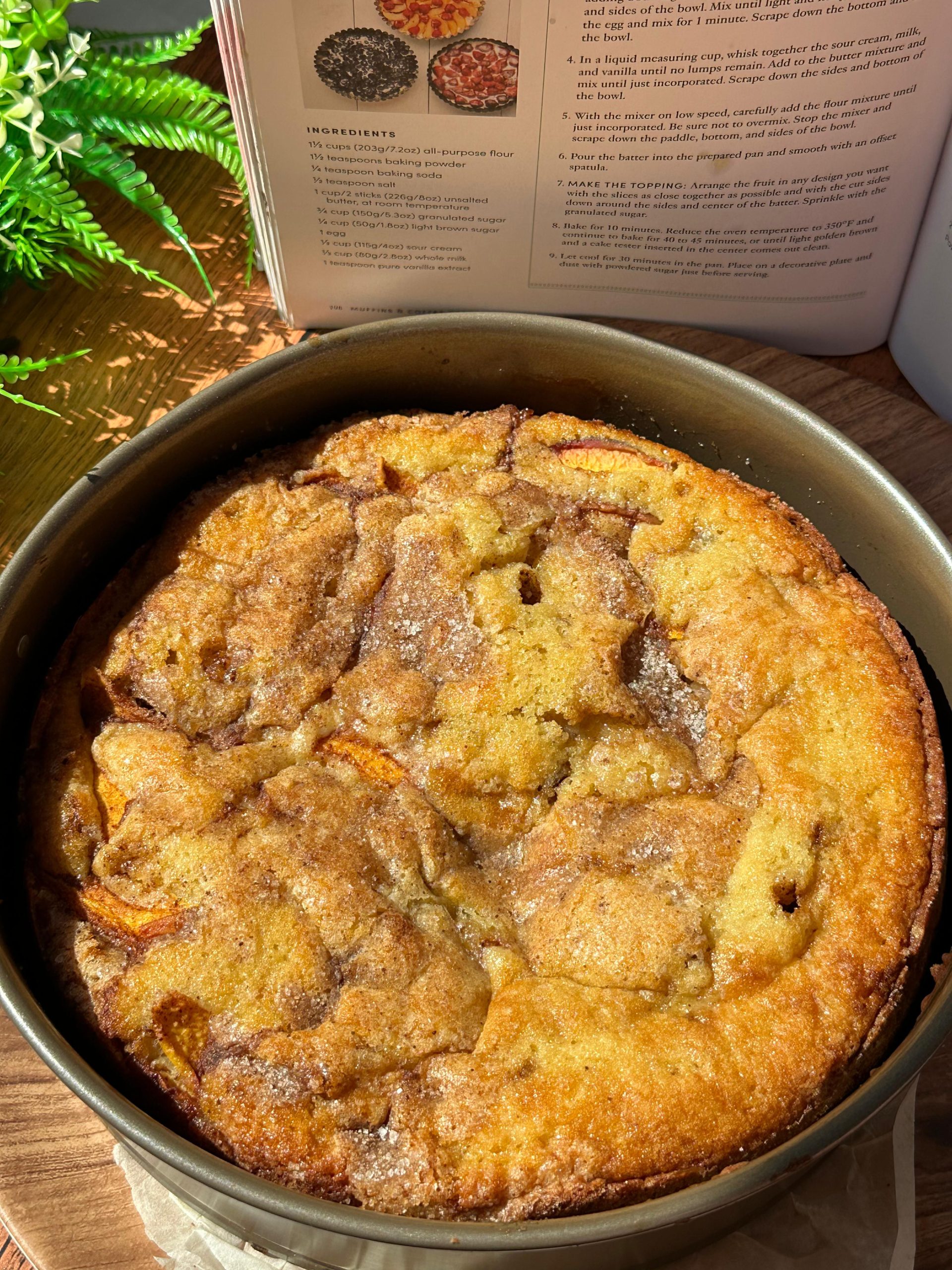 Summer Peach Cake - The Fairy Who Bakes