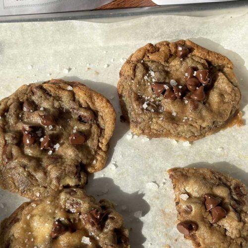 Caramel Chocolate Chunk Cookies - The Fairy Who Bakes
