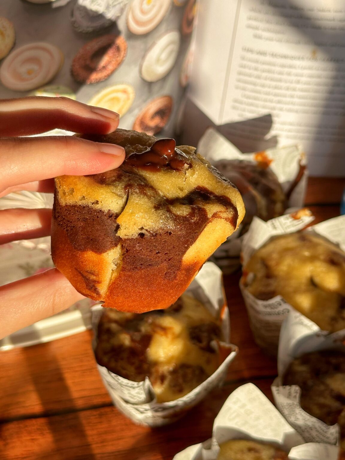 Bakery-Style Marble Muffins - The Fairy Who Bakes