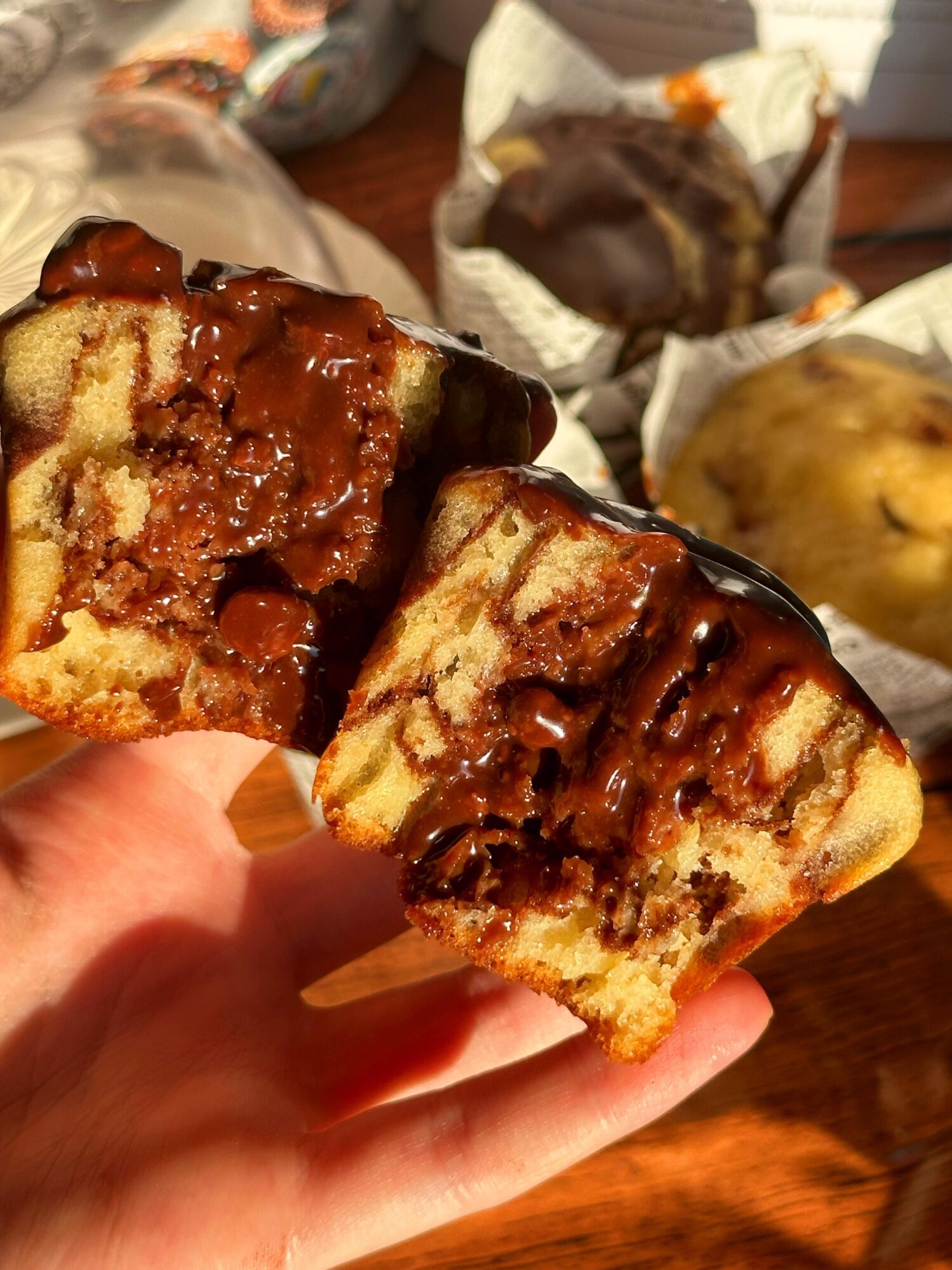 Bakery-Style Marble Muffins - The Fairy Who Bakes