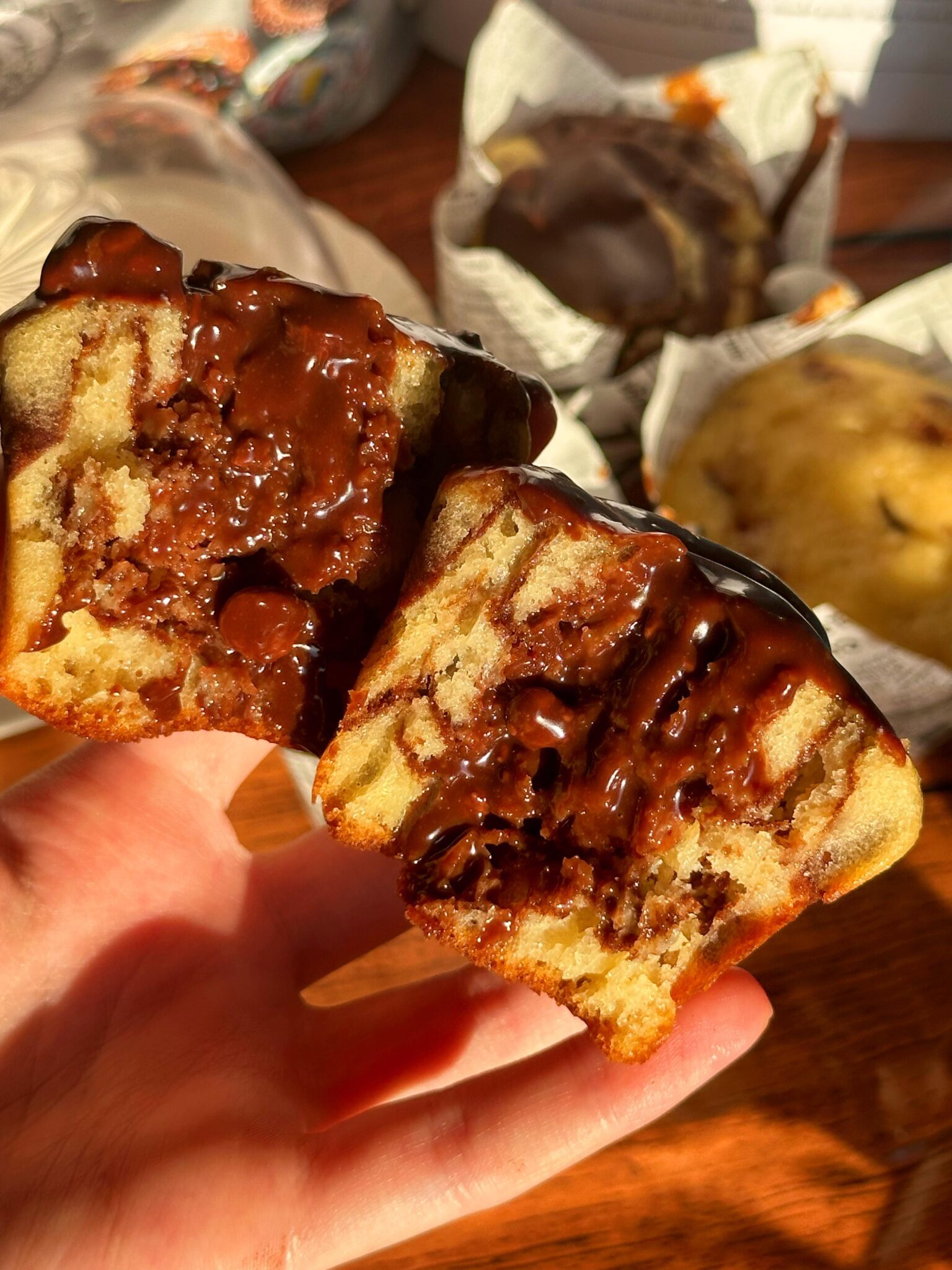 Bakery-Style Marble Muffins - The Fairy Who Bakes