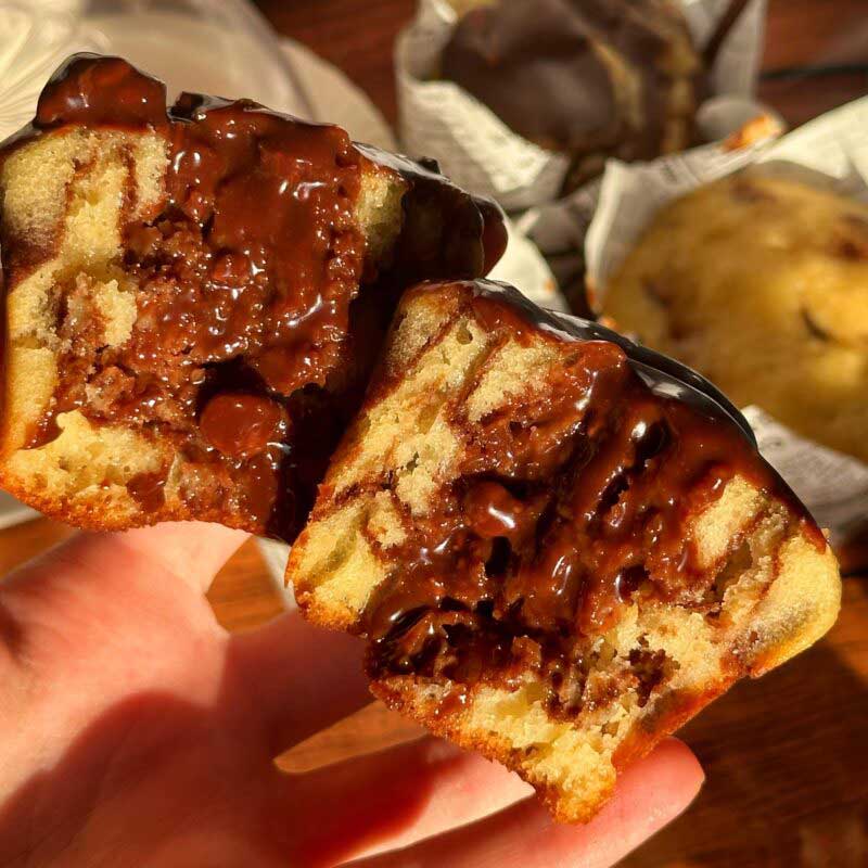Bakery-Style Marble Muffins - The Fairy Who Bakes