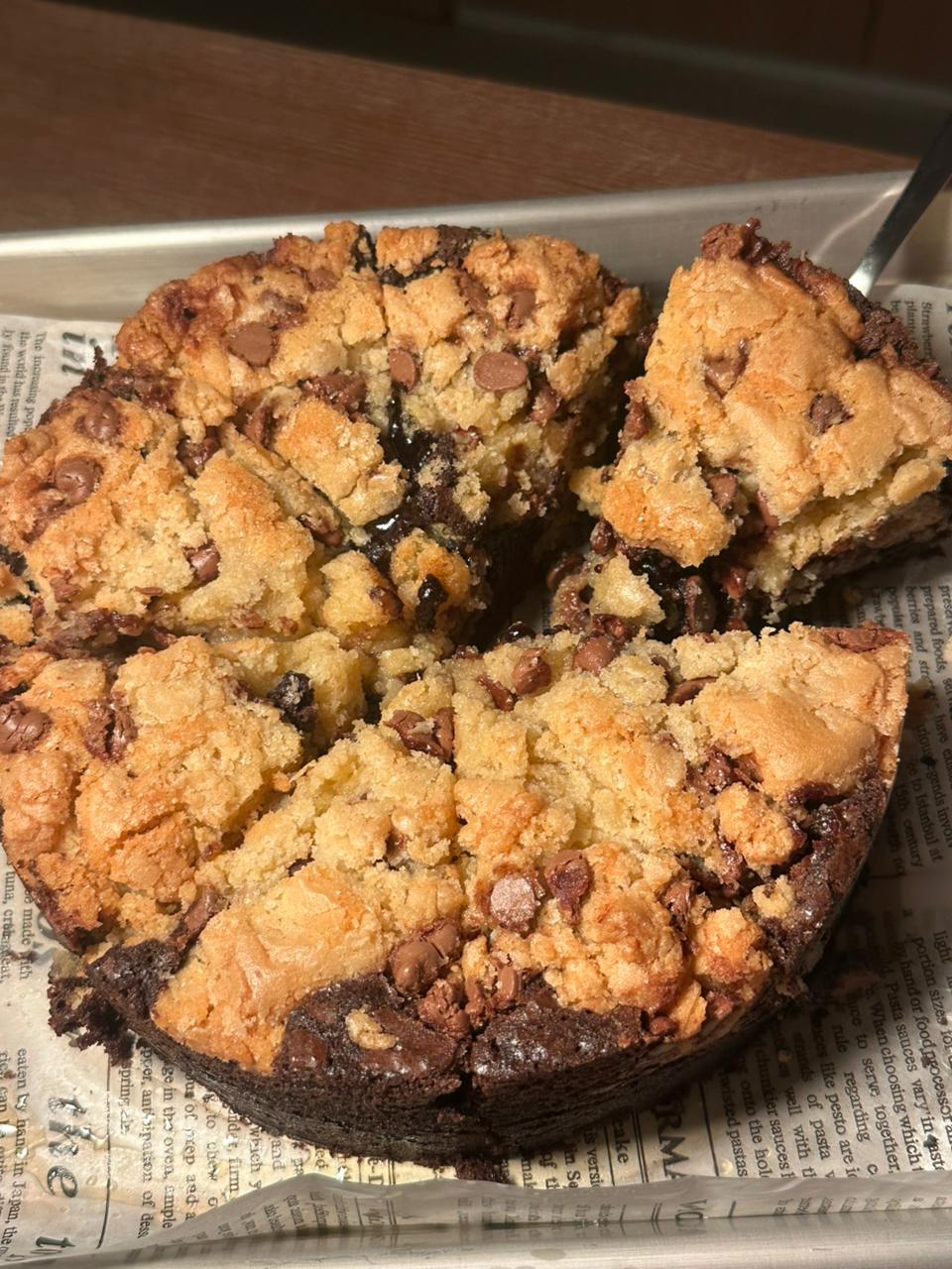 Gooey Cookie Chocolate Cake - The Fairy Who Bakes